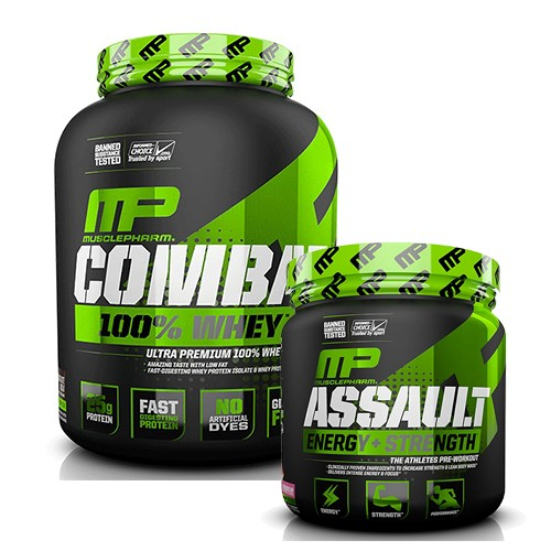 MusclePharm Combat 100% Whey Assault Combo | Sprint Fit NZ