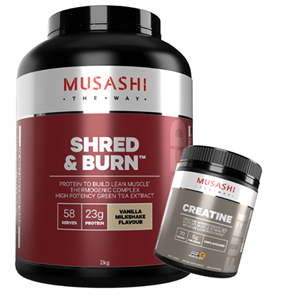 Musashi Shred & Burn Protein Single Bars | Sprint Fit NZ